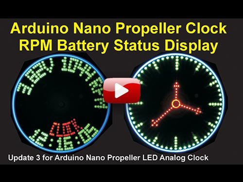 Arduino Nano Propeller Led Analog Clock